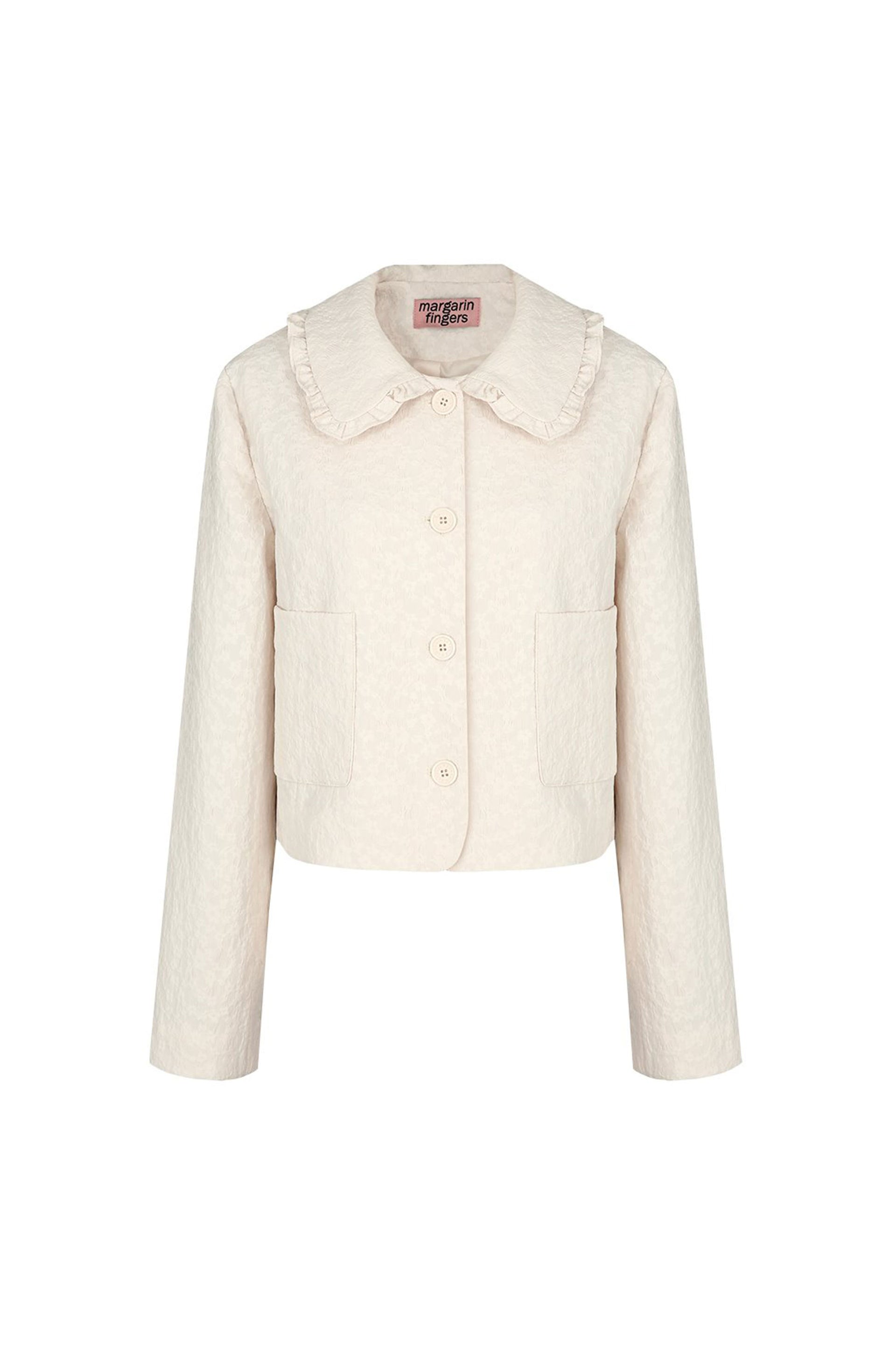 MARGARIN FINGERS Jacquard Frill Jacket | Outerwear | OEUVR – OEUVR